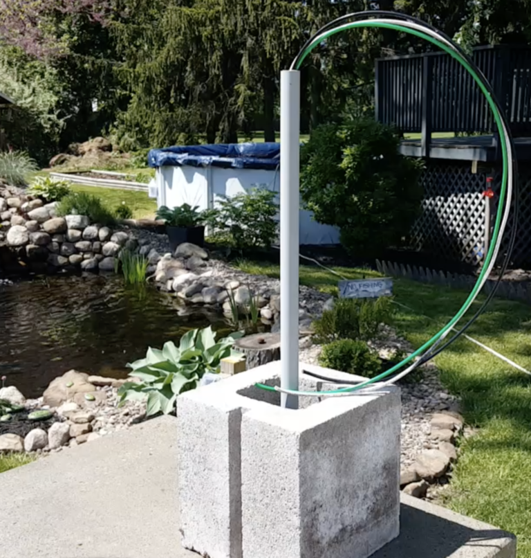 How To Install An Outdoor Lamp Post - Backyard Water Garden