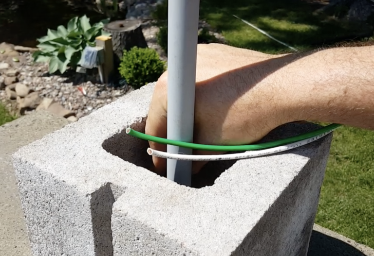 How To Install An Outdoor Lamp Post - Backyard Water Garden