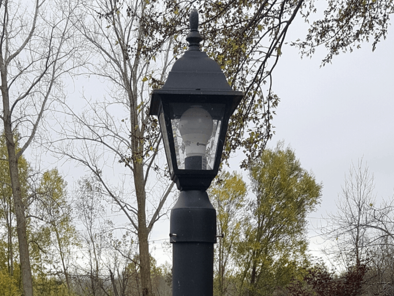 How To Install An Outdoor Lamp Post - Backyard Water Garden